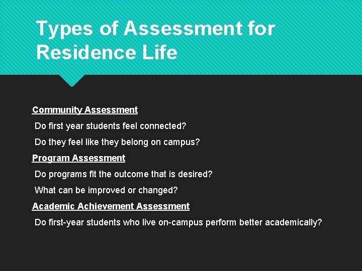 Residence Life and First Year Experience Assessment Toolkit