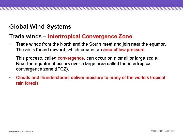 Section 2 Weather Systems Weather results when air