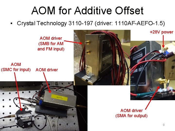 Electronics and Cables around IMC Common Mode Servo