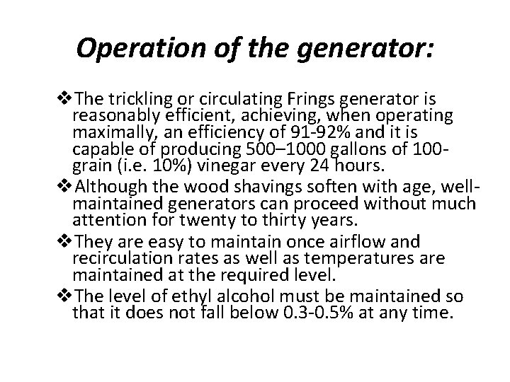 Food Biotechnology Production of vinegar What is vinegar