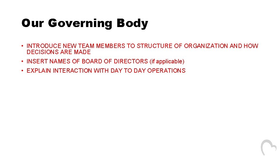 Welcome to Our Organization How are you Feeling