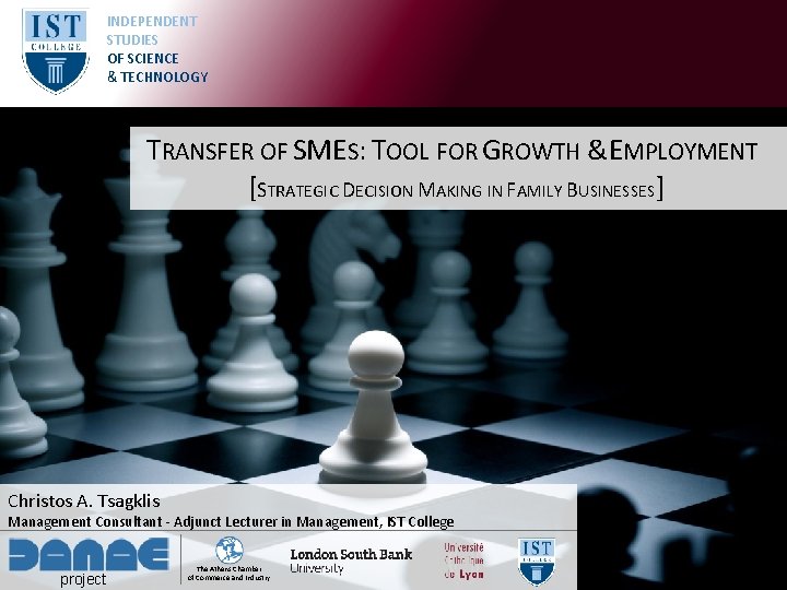 INDEPENDENT STUDIES OF SCIENCE TECHNOLOGY TRANSFER OF SMES
