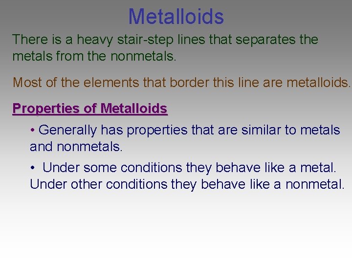 Chapter 6 The Periodic Table Organizing the Periodic