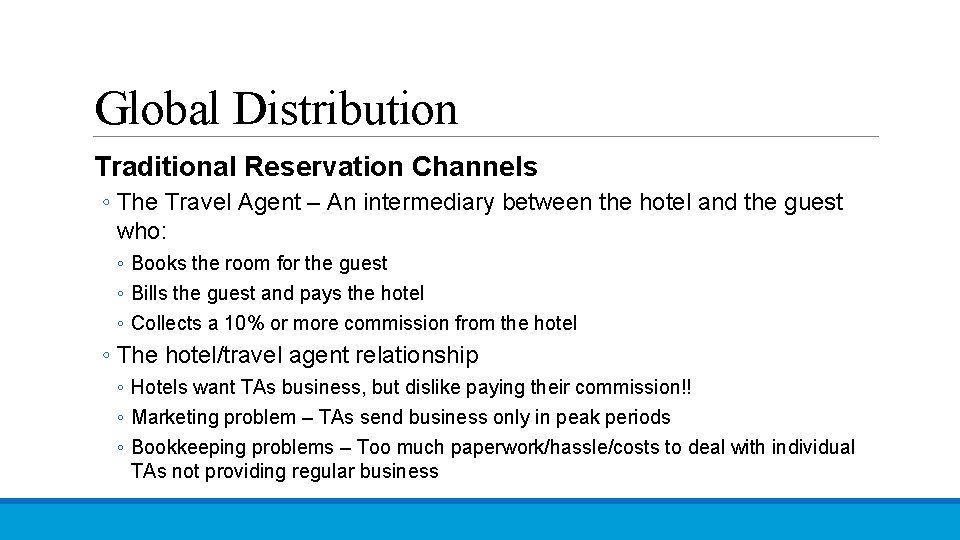 Chapter 5 Global Reservation Technologies Learning Objectives Understand