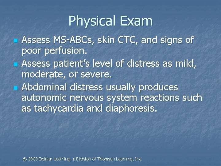 Principles of Patient Assessment in EMS By Bob