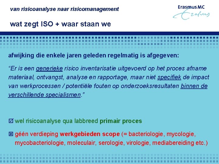 van risicoanalyse naar risicomanagement presentatie LOKMML 5 maart