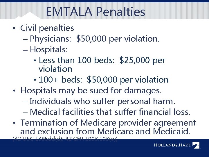 Emergency Medical Treatment and Active Labor Act EMTALA