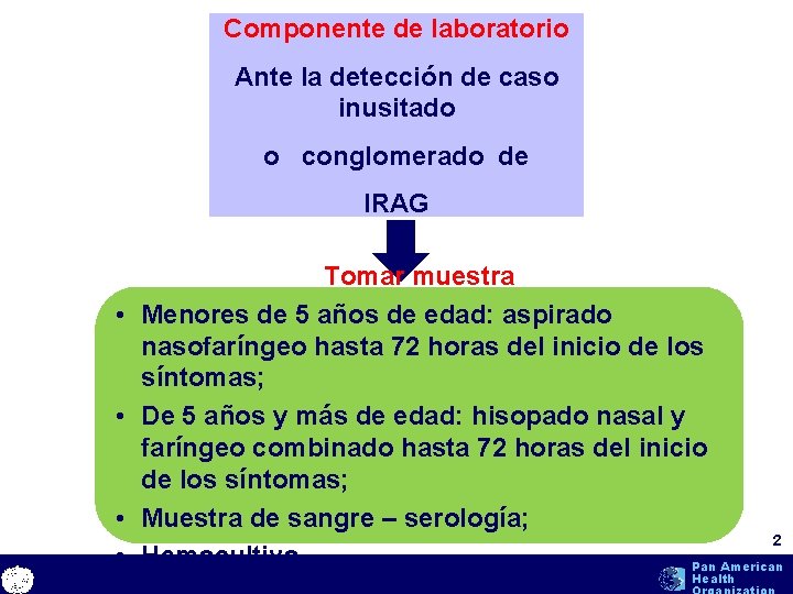 Diagnostico de Laboratorio Infeccin Respiratoria Aguda Grave IRAG