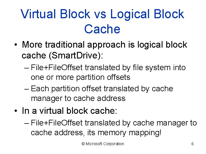 Windows Kernel Internals Cache Manager David B Probert