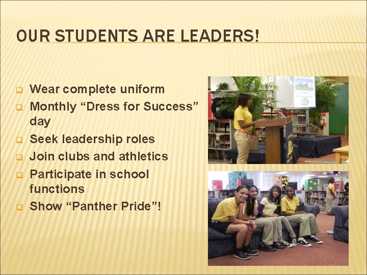 SOUTH DADE MIDDLE SCHOOL Mr Brian Hamilton Principal