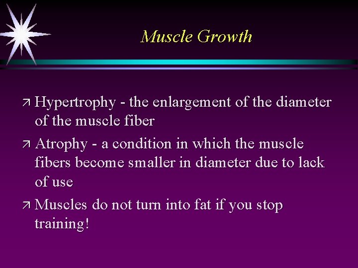 Chapter Thirteen Understanding the Muscular System Muscular Fitness