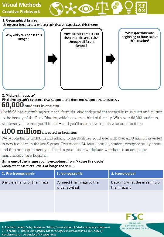 Visual Methods Creative Fieldwork 1 Geographical Lenses Using
