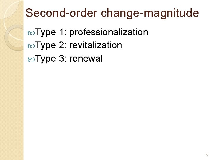BA 4226 Managing Organizational Change What changes in