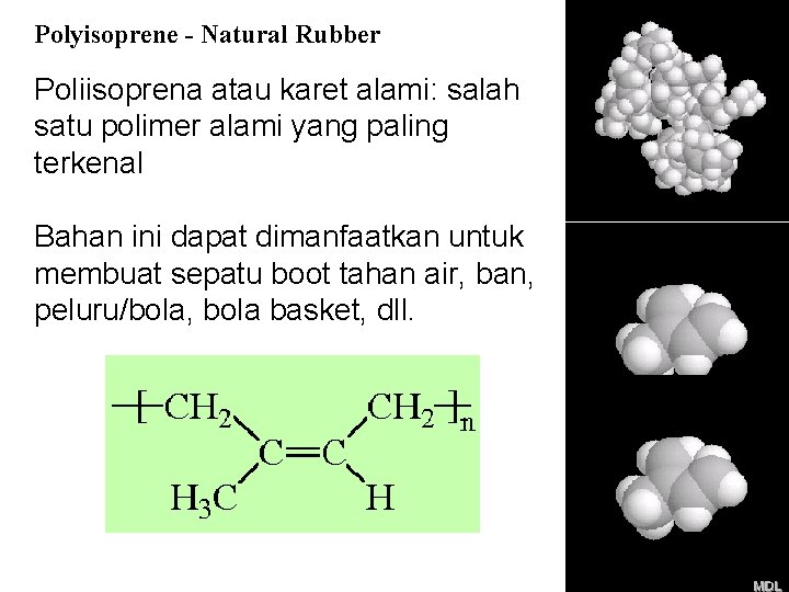 PENGETAHUAN BAHAN AGROINDUSTRI TIN 250 POLIMER Oleh Tim