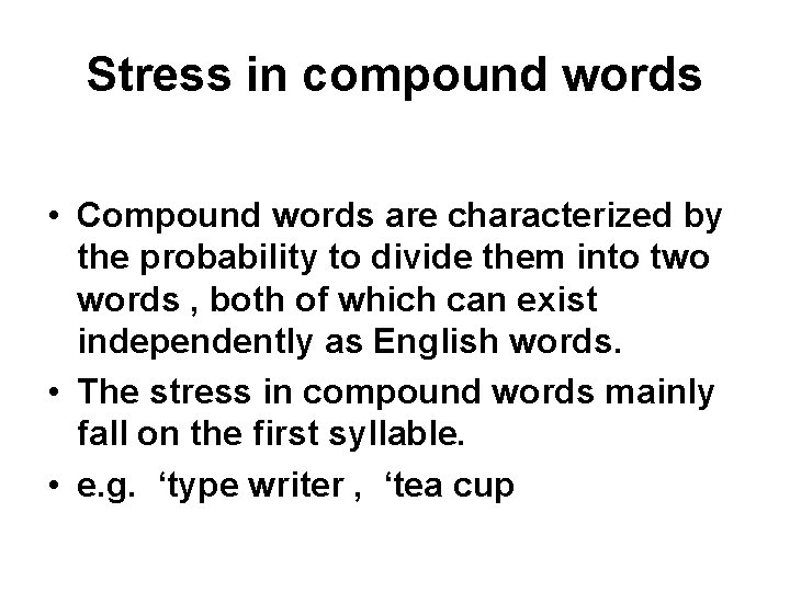 Stress in English and Arabic Introduction Suprasegmental features
