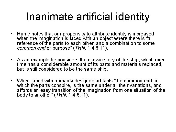 An enactive resolution to Humes problem of personal