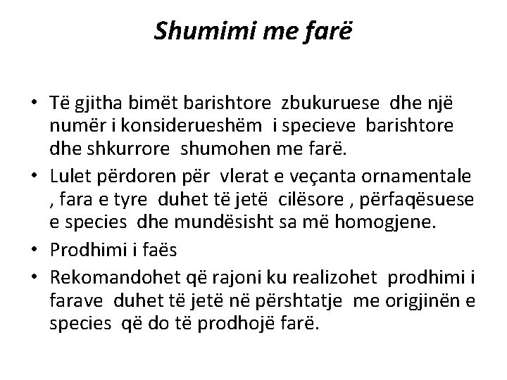 Profili Hortikultur KL BXI4 Tema Mnyrat e shumimit