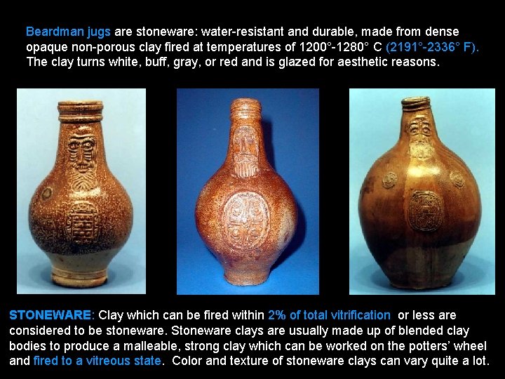 The Bellarmine Jug 1550 present The Glossary of