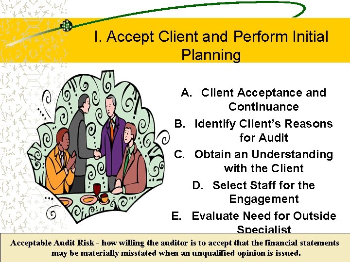Chapter 8 Audit Planning and Analytical Procedures J