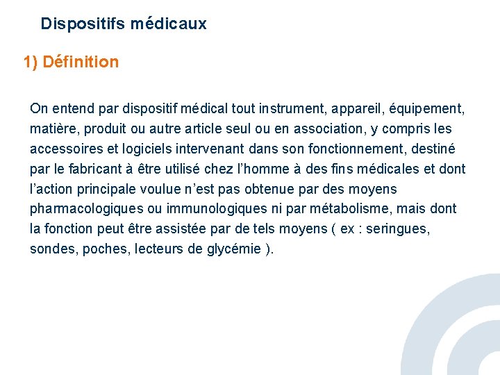 Dispositifs mdicaux Diaporama conu par Patrick BARDOUX Ensemble