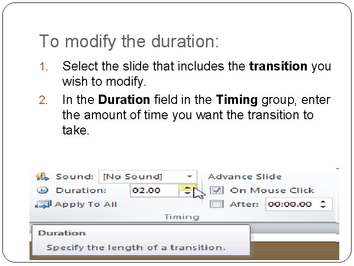 Microsoft Power Point 2010 INTRODUCTION to PPT pg
