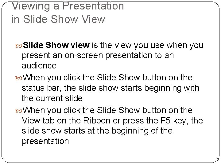 Microsoft Power Point 2010 INTRODUCTION to PPT pg