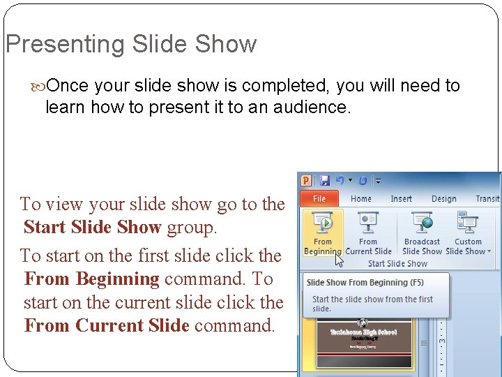 Microsoft Power Point 2010 INTRODUCTION to PPT pg