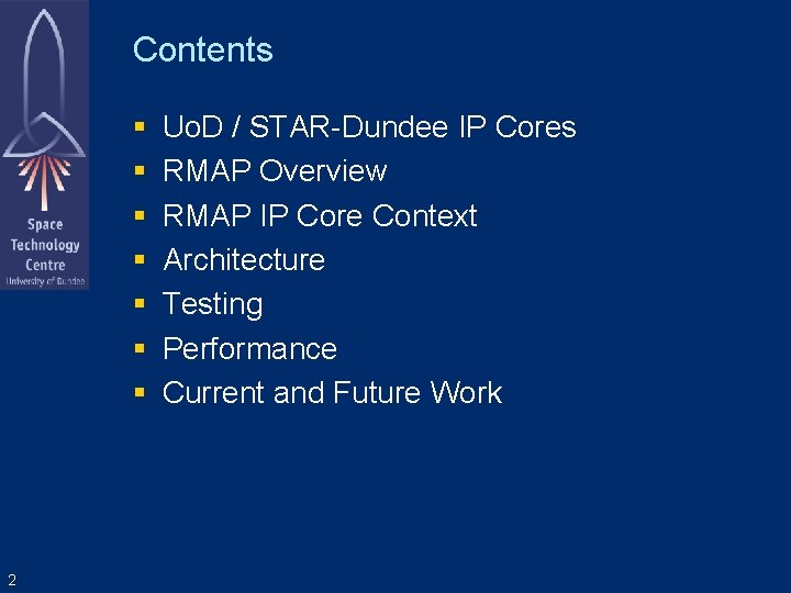 Space Wire RMAP IP Core Steve Parkes Chris