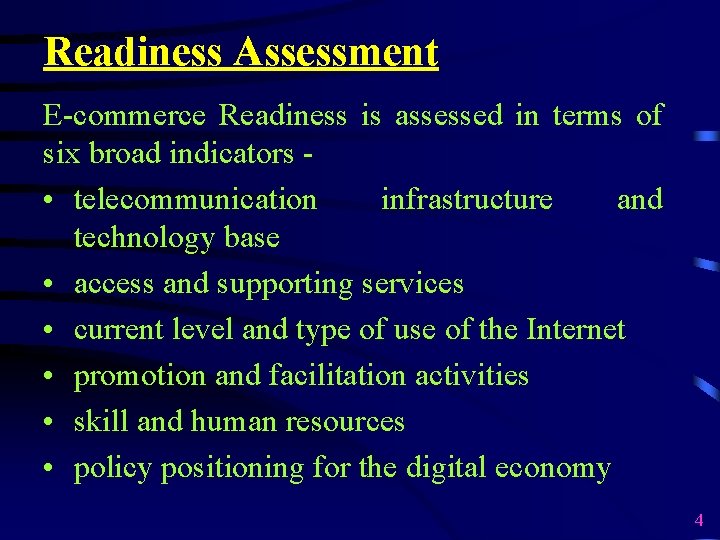 Hong Kong Ecommerce Readiness APEC Ecommerce Readiness Assessment