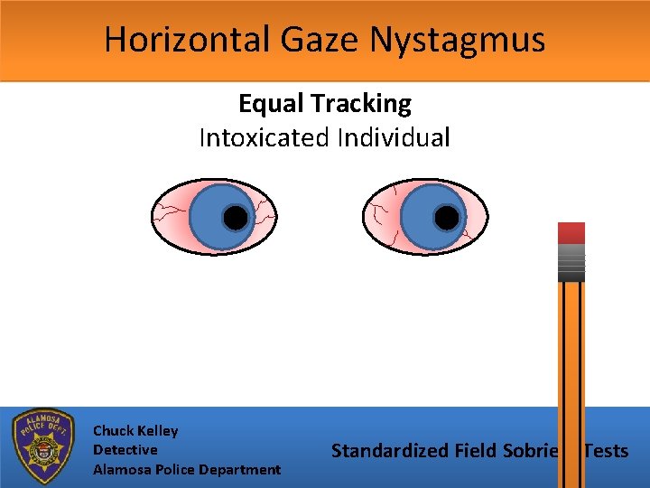 Horizontal Gaze Nystagmus Sober Equal Tracking Sober Lack