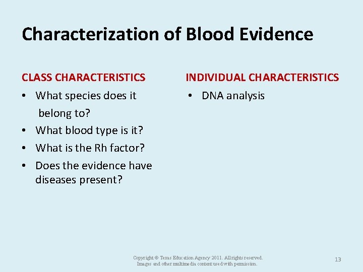 Forensic Serology Forensic Science The Composition of Blood