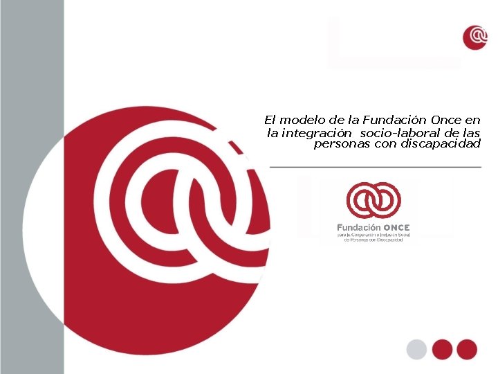 El modelo de la Fundacin Once en la