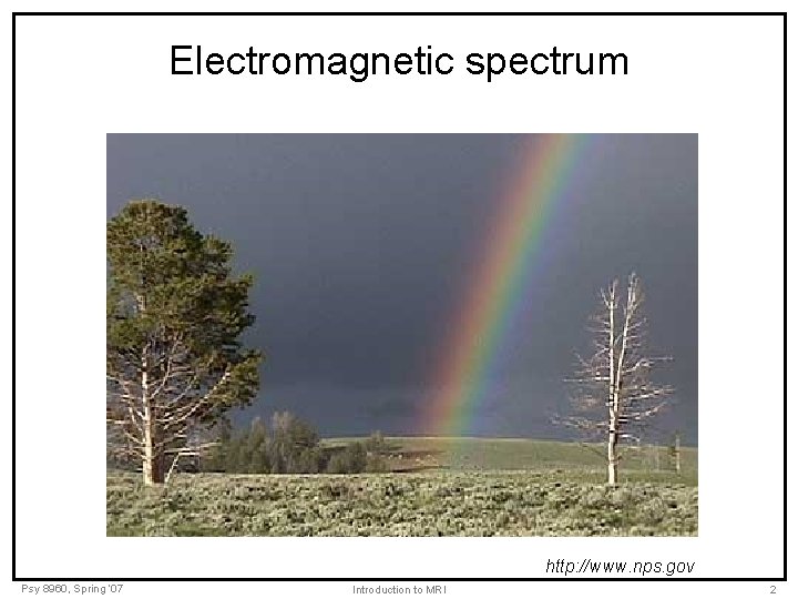 Introduction to MRI NMR Physics reminders Nuclei and