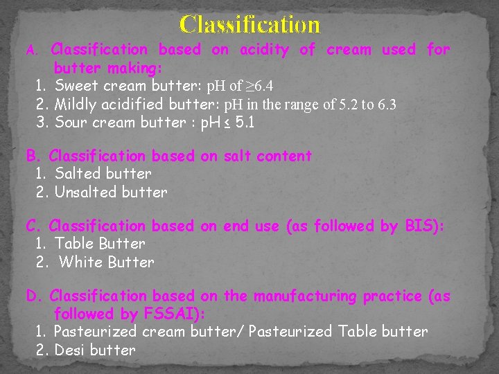 Class Lecture Butter Definition Legal standards Dr Sanjeev