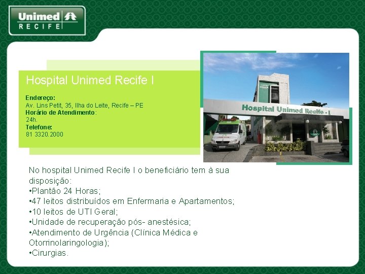 UNIMED RECIFE APRESENTAO INSTITUCIONAL O que a Unimed