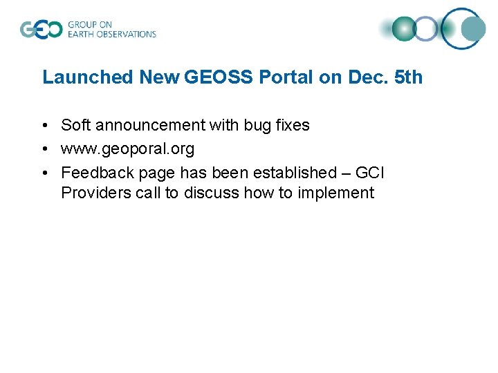 Actions on GCI way forward The Way Forward