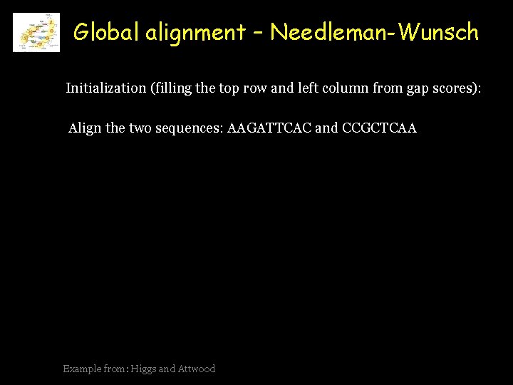 BI 420 Introduction to Bioinformatics Sequence alignment Gabor