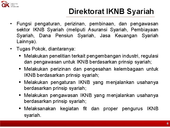 Arah Kebijakan Perkembangan Asuransi Syariah di Indonesia Direktorat
