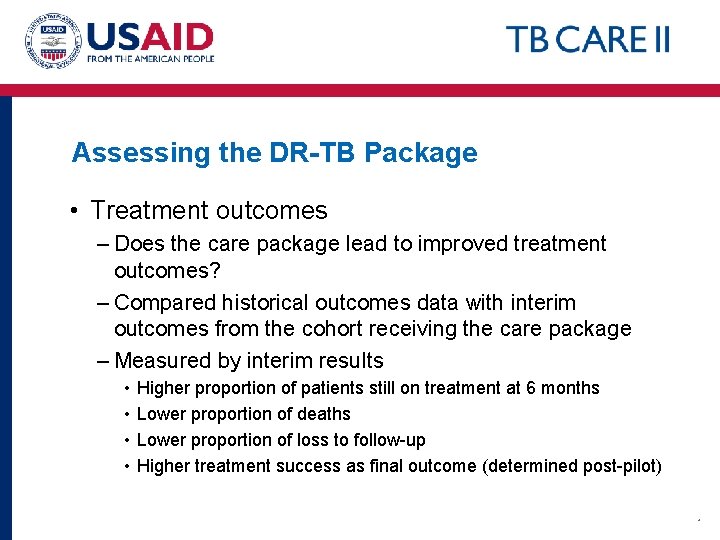 Providing Comprehensive Supportive Care to People with DRTB