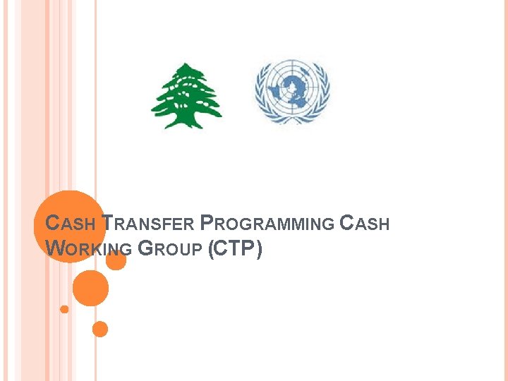 CASH TRANSFER PROGRAMMING CASH WORKING GROUP CTP WHAT