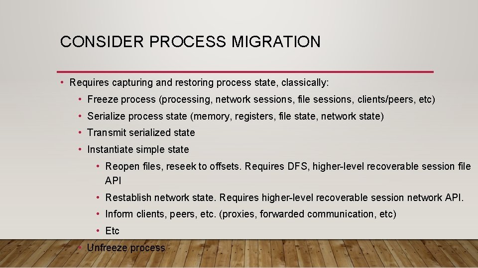 14 736 DISTRIBUTED SYSTEMS LECTURE 4 SPRING 2018