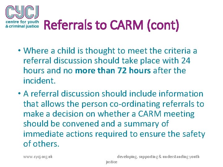 Care and Risk Management CARM in Practice Stewart