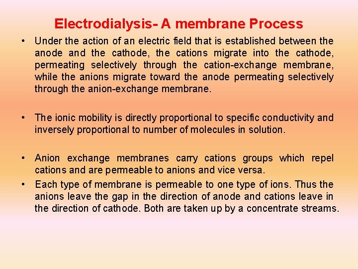 Membrane Processing Electro dialysis of milk and its