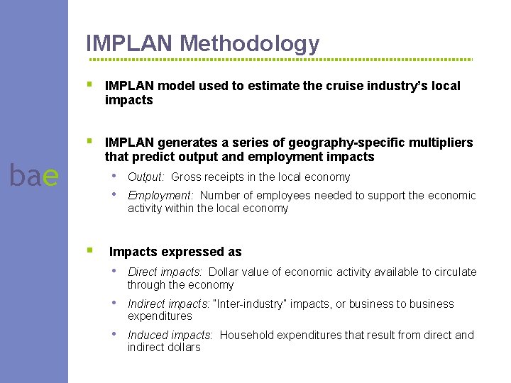 bae Economic Impact of San Franciscos Cruise Industry