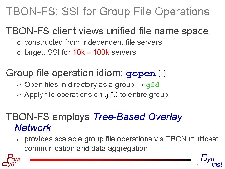 FINAL Flexible and Scalable File System Name Space