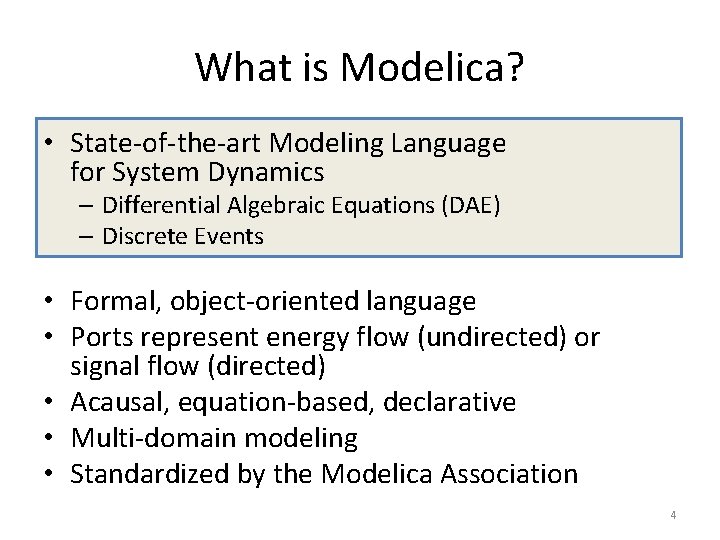 Sys MLModelica Transformation Specification ADTF Meeting Long Beach
