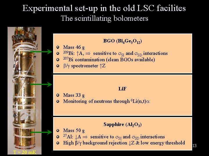 ROSEBUD Collaboration UNIZAR IAS Cryogenic particle detection at