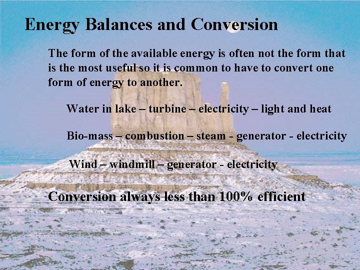 Energy Flows and Balances Units of Measure BTU