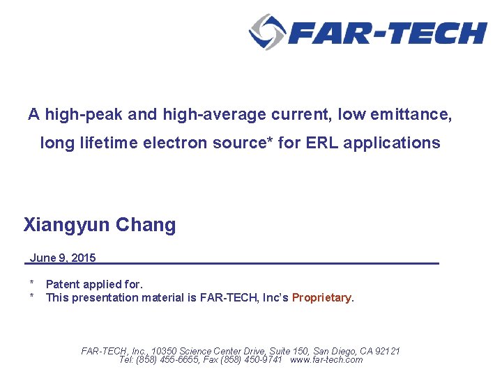 A highpeak and highaverage current low emittance long