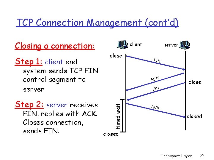 Transport Layer Goals Overview r understand principles r